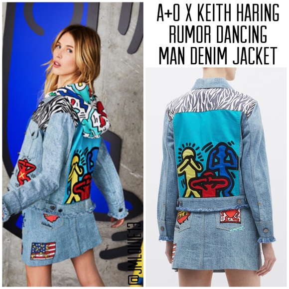 Alice + Olivia | Jackets & Coats | Alice Olivia X Keith Haring Rumor ...